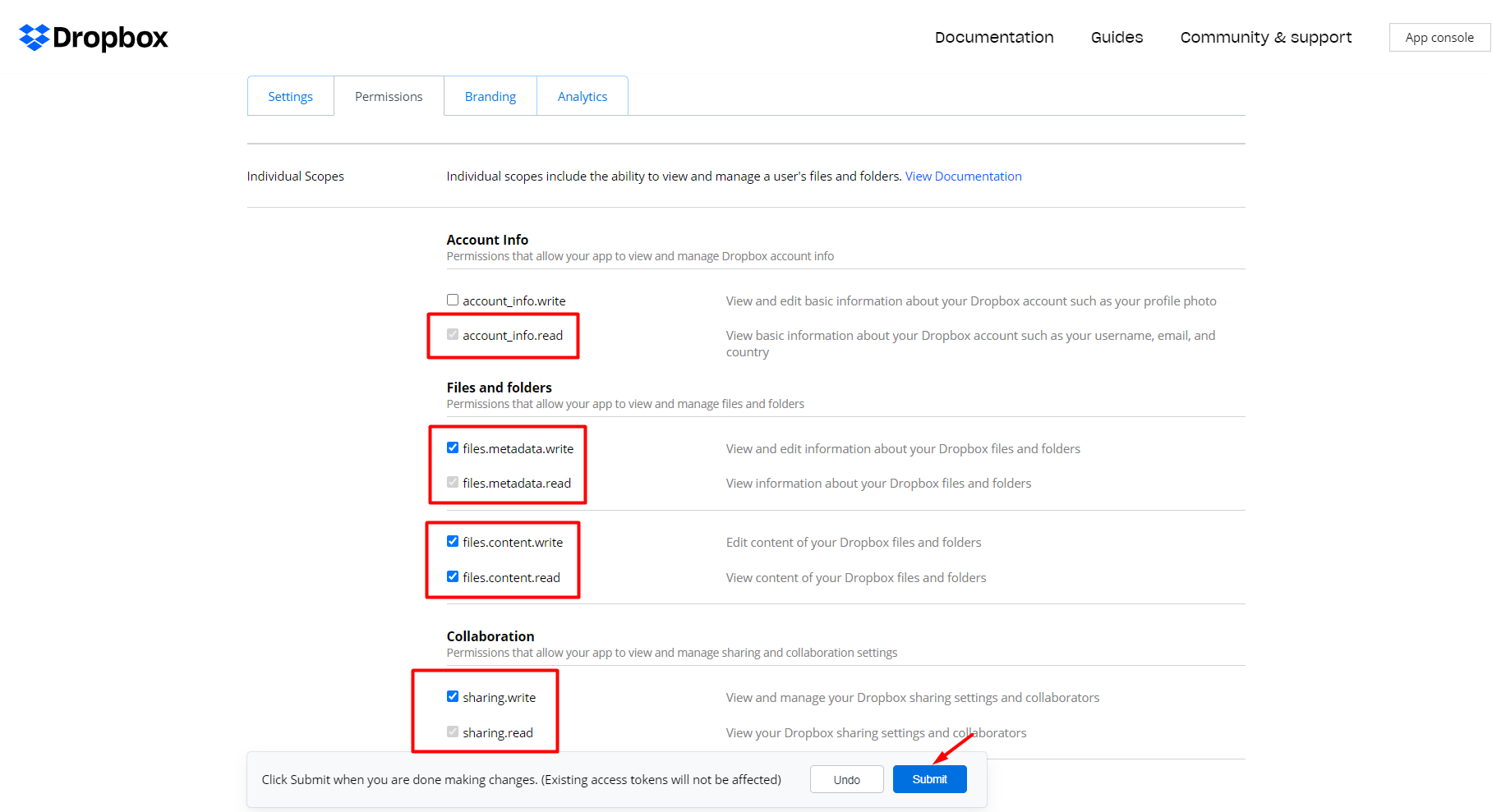 Create Dropbox APP for file storage - ThemesPixel