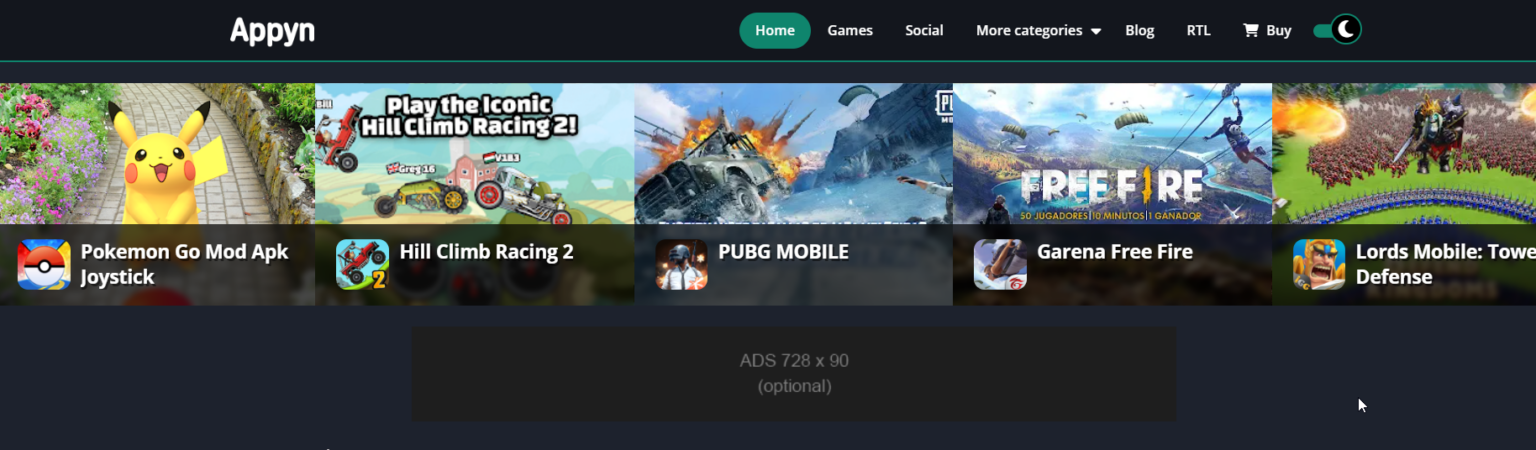 New version: Theme Appyn 2.0.16 - ThemesPixel