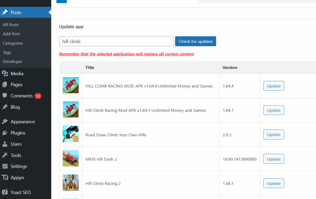 Import mod apps [Appyn Theme 2.0.17] - ThemesPixel